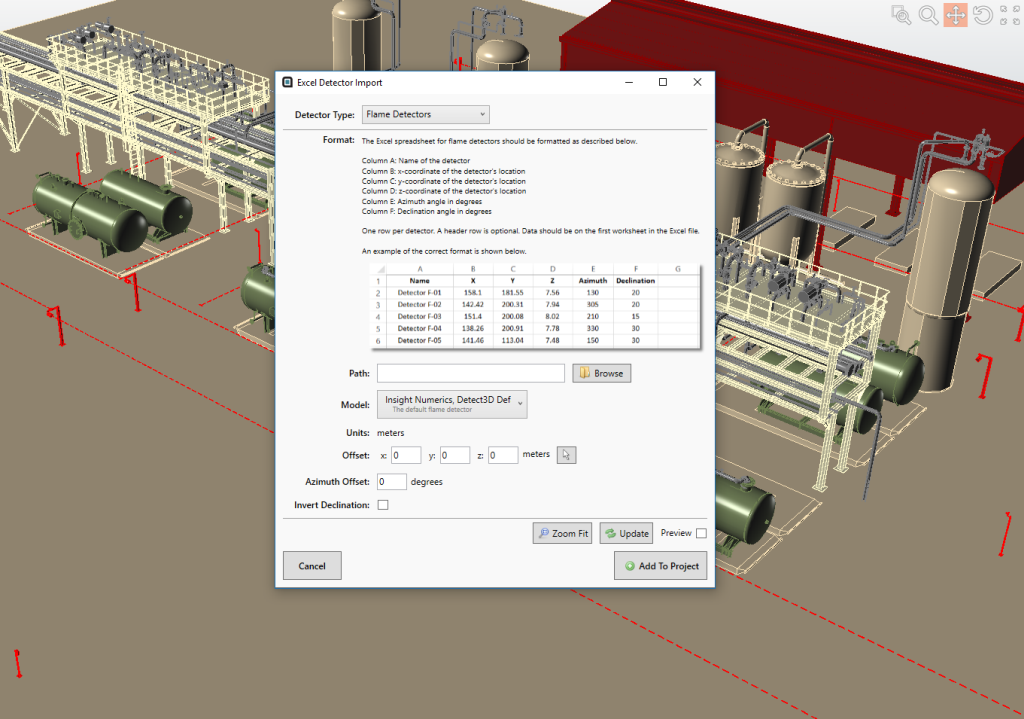 Fire and Gas Mapping Study Examples with Detect3D Software